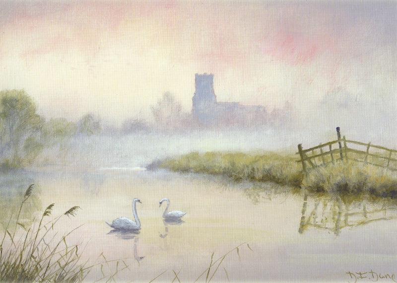 The Church by the River – David Dane Art